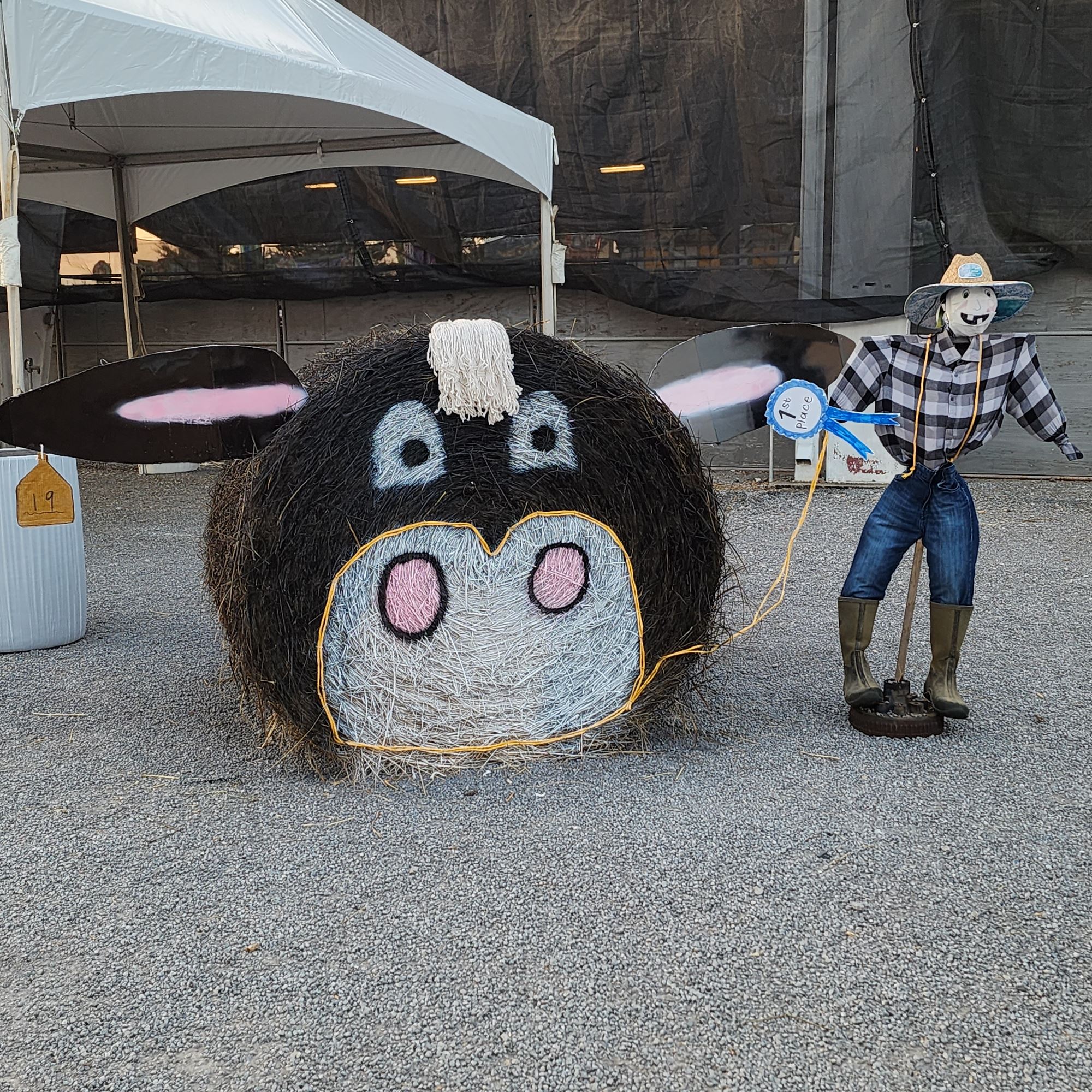 Hay bale decorating contest