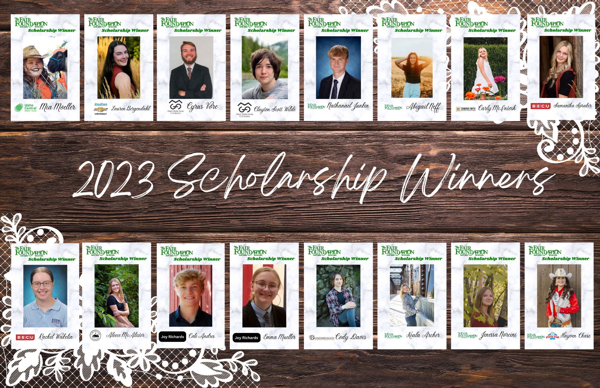 Scholarship and Award Winners