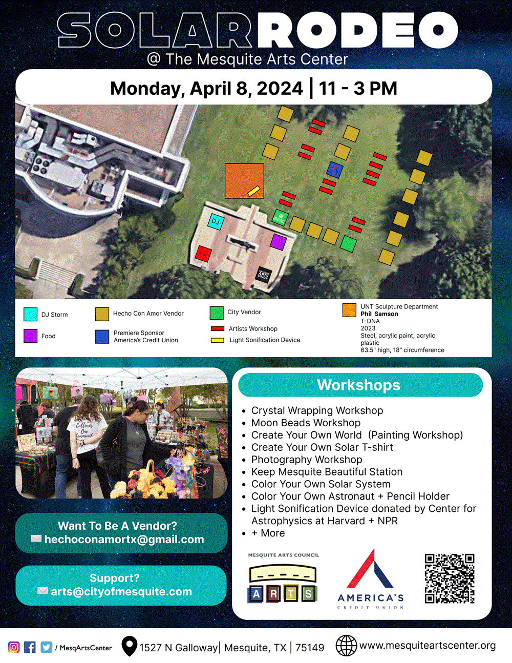 Solar Eclipse Rodeo at Mesquite Arts Center