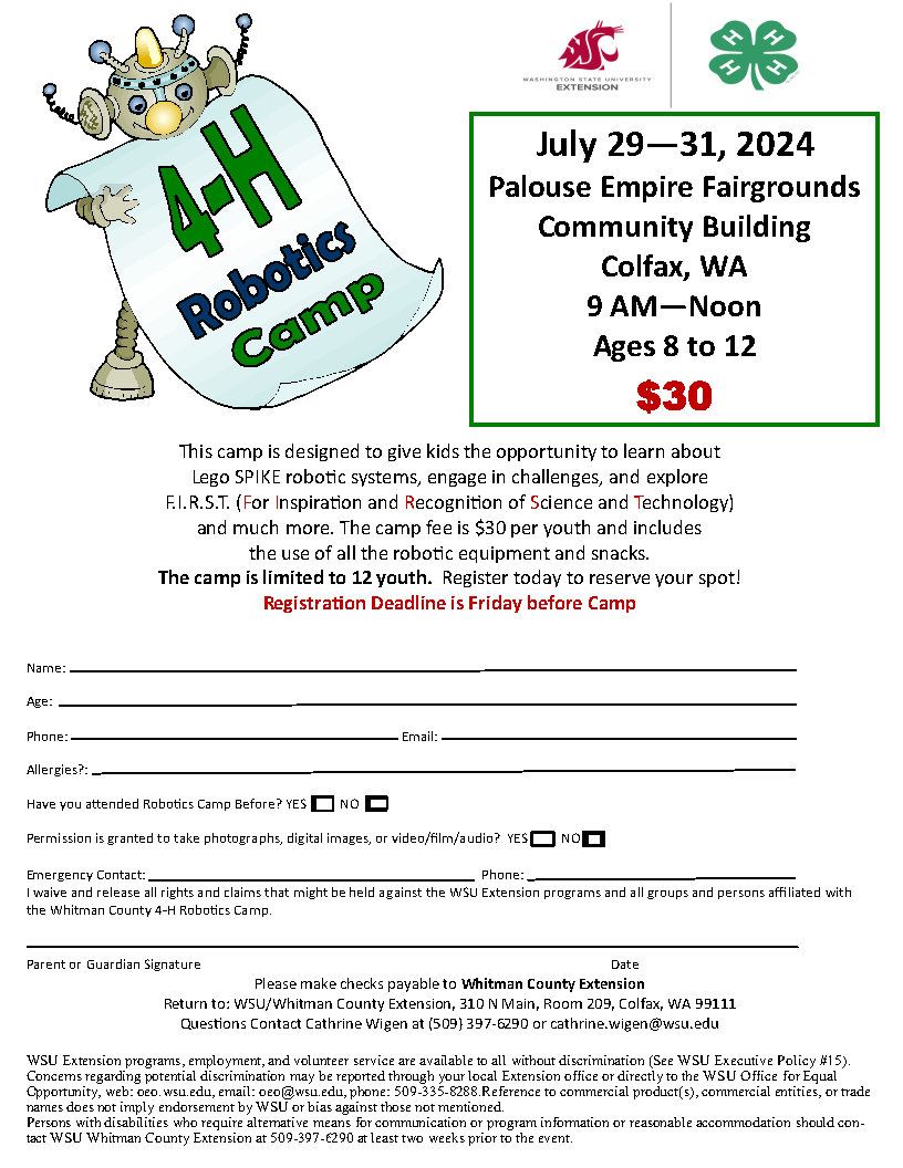 4-H Robotics Camp