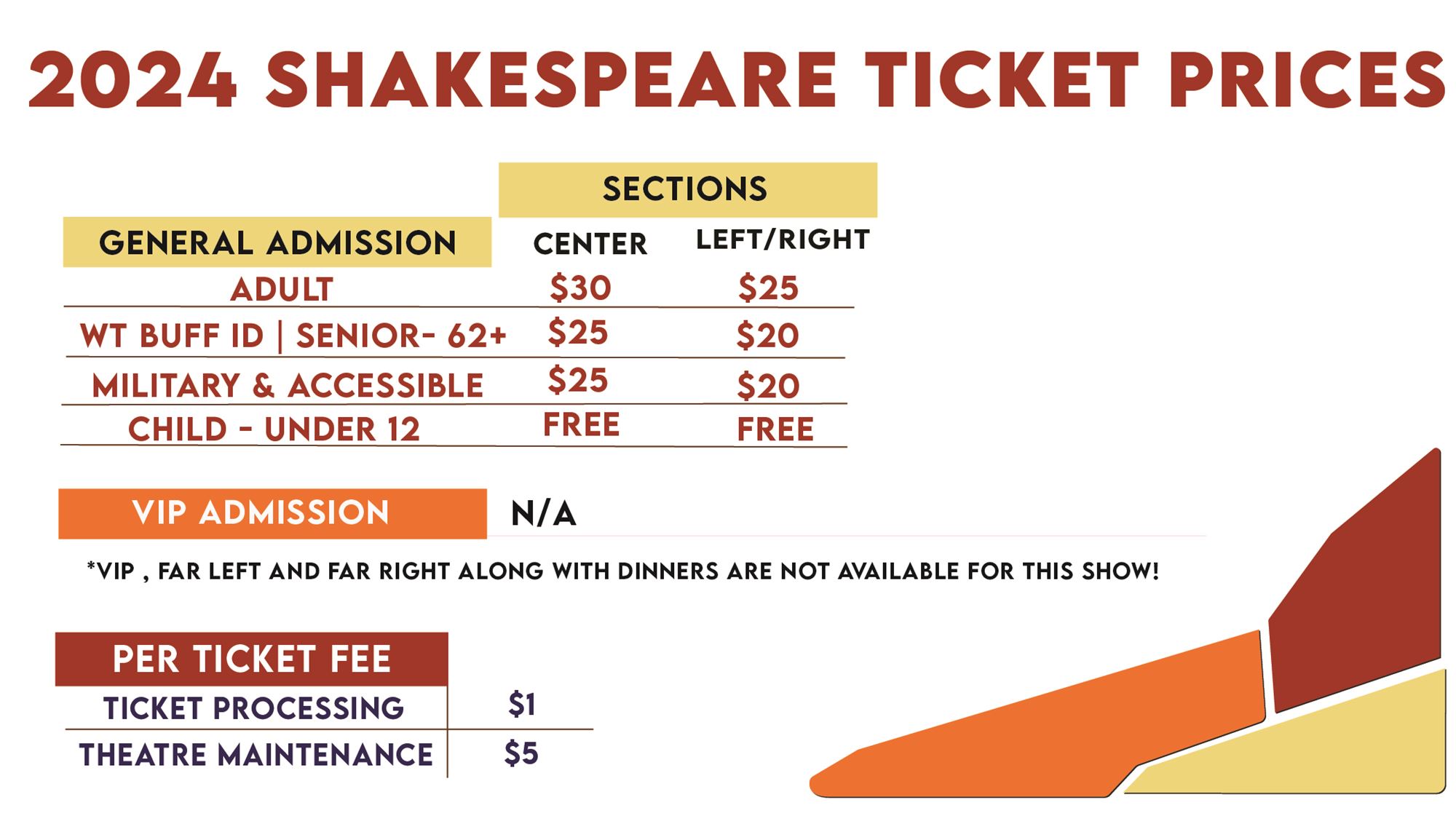 Texas Show Ticket Prices