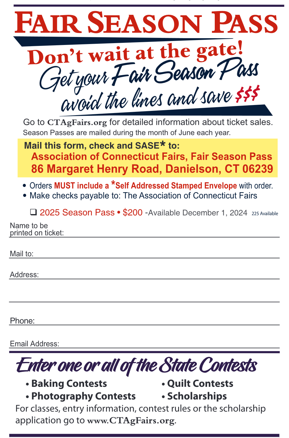 CTAgFairs Season Pass