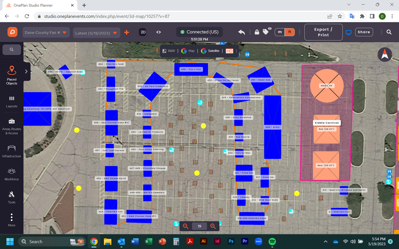 Vendor Map - Outside