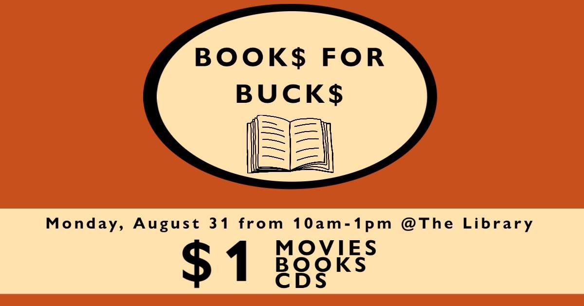 Books for Bucks Sale