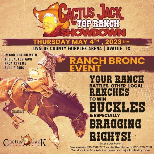 MAY 4: CACTUS JACK RANCH BRONC SHOWDOWN