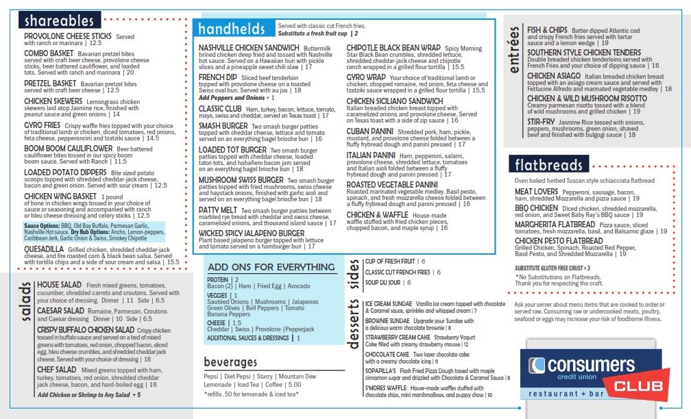 Consumers Credit Union Restaurant & Bar