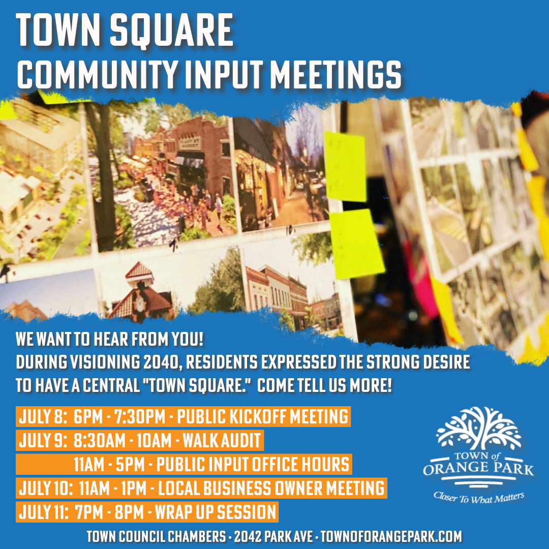 Town Square Input Sessions - Public Input Office Hours