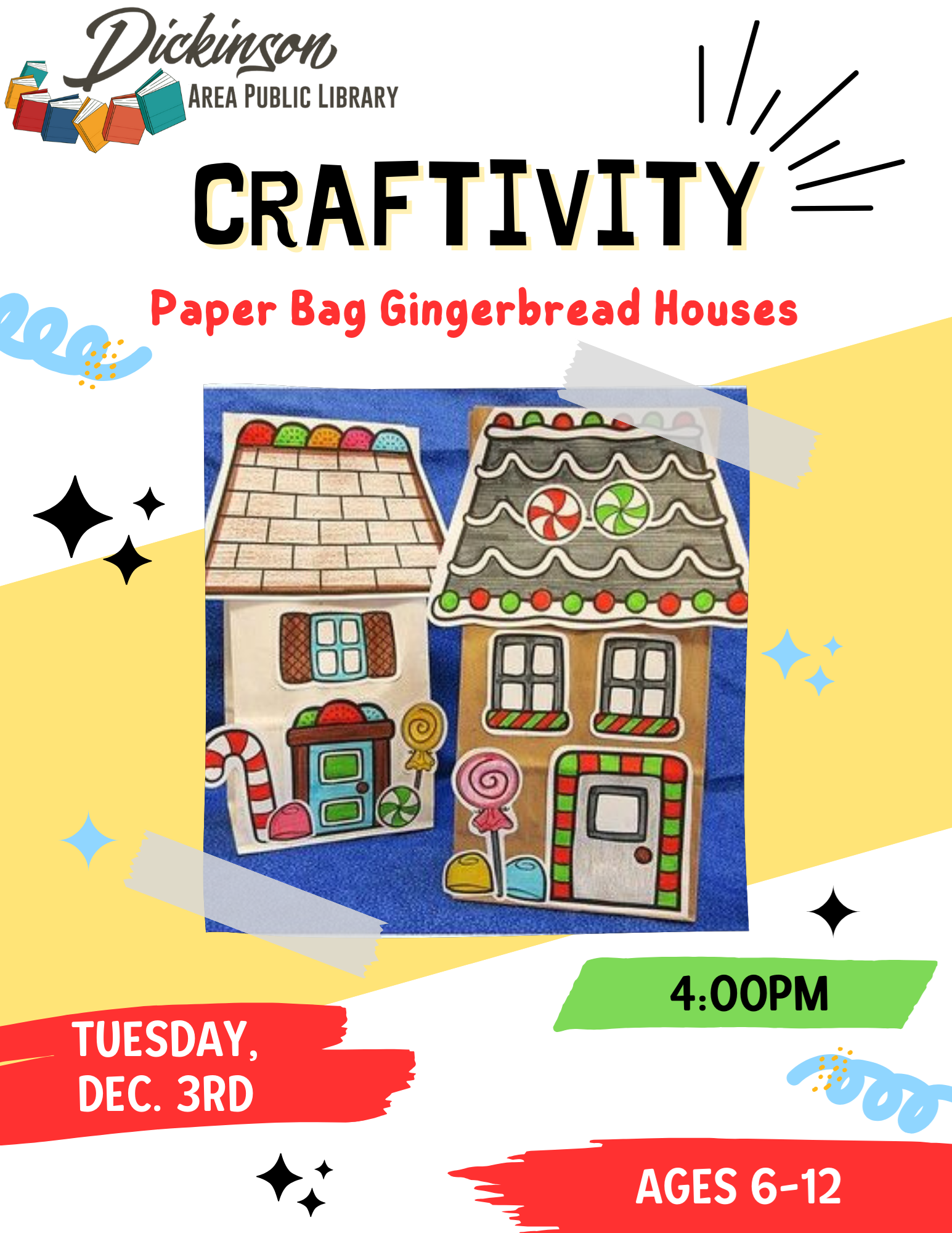 Paper Bag Gingerbread House