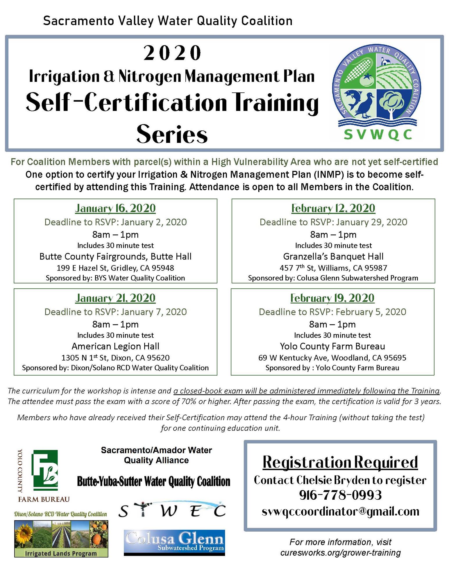 Grower CEUs & Irrigation & Nitrogen Management Plan Self-Certification