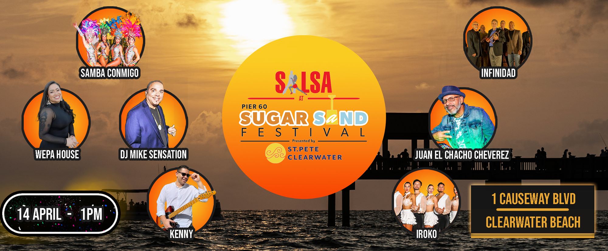 Salsa & Bachata at The Pier 60 Sugar Sand Festival