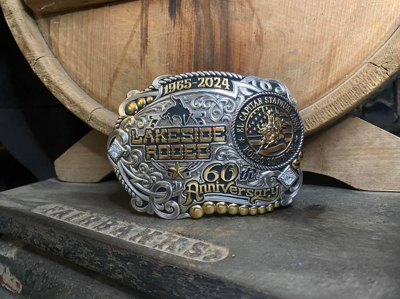 60th Lakeside Rodeo Belt Buckles