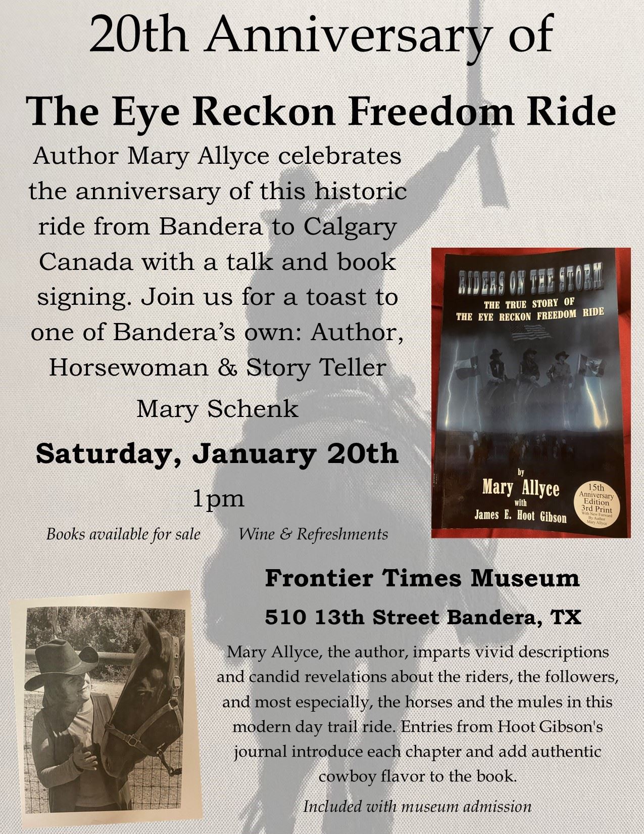Frontier Times Museum Book Signing & Lecture