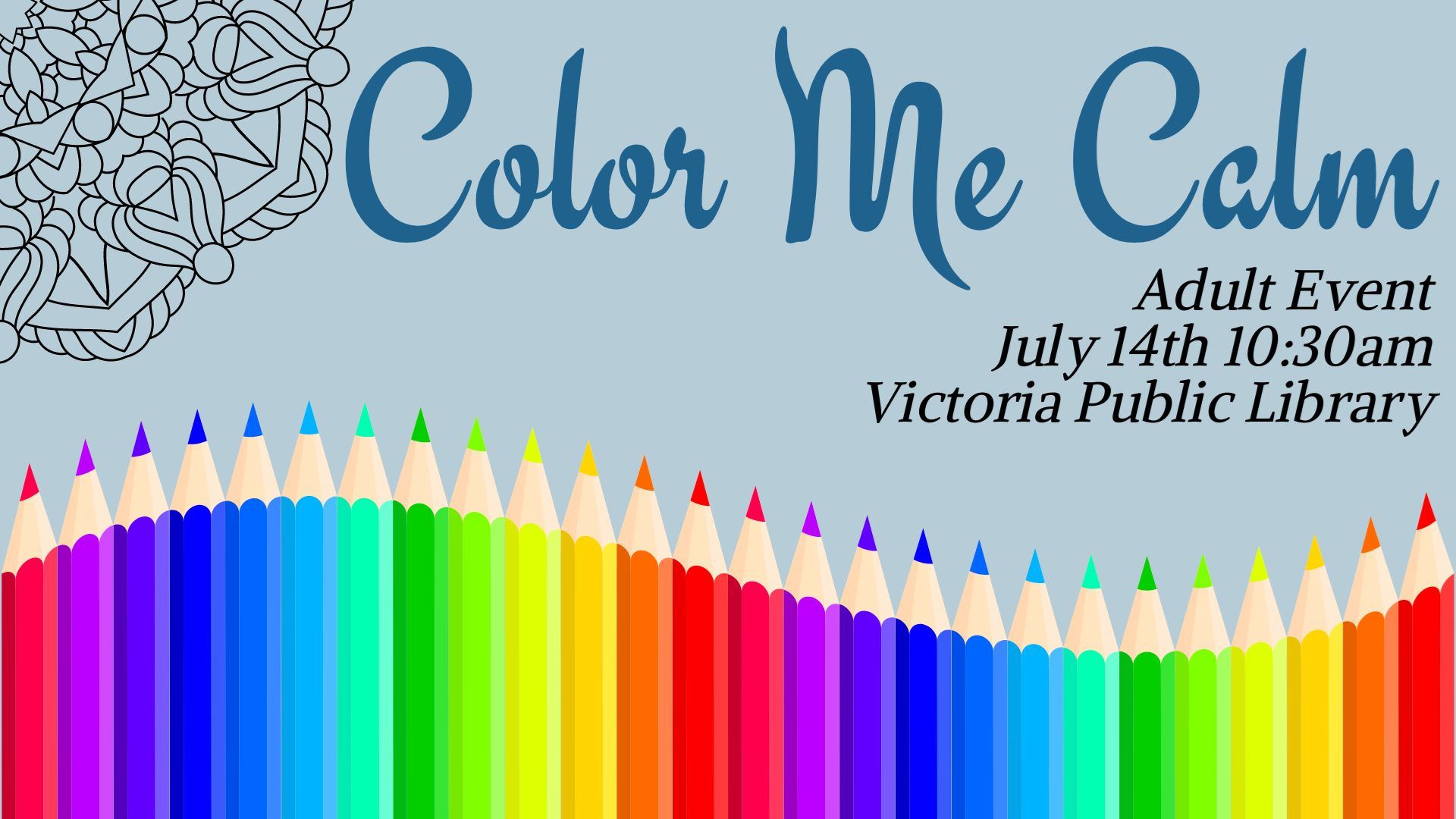 Color Me Calm - Coloring Hour