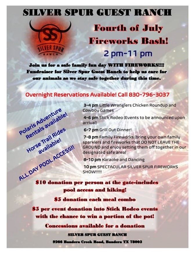 Silver Spur Guest Ranch - Fireworks & Cowboy Activities