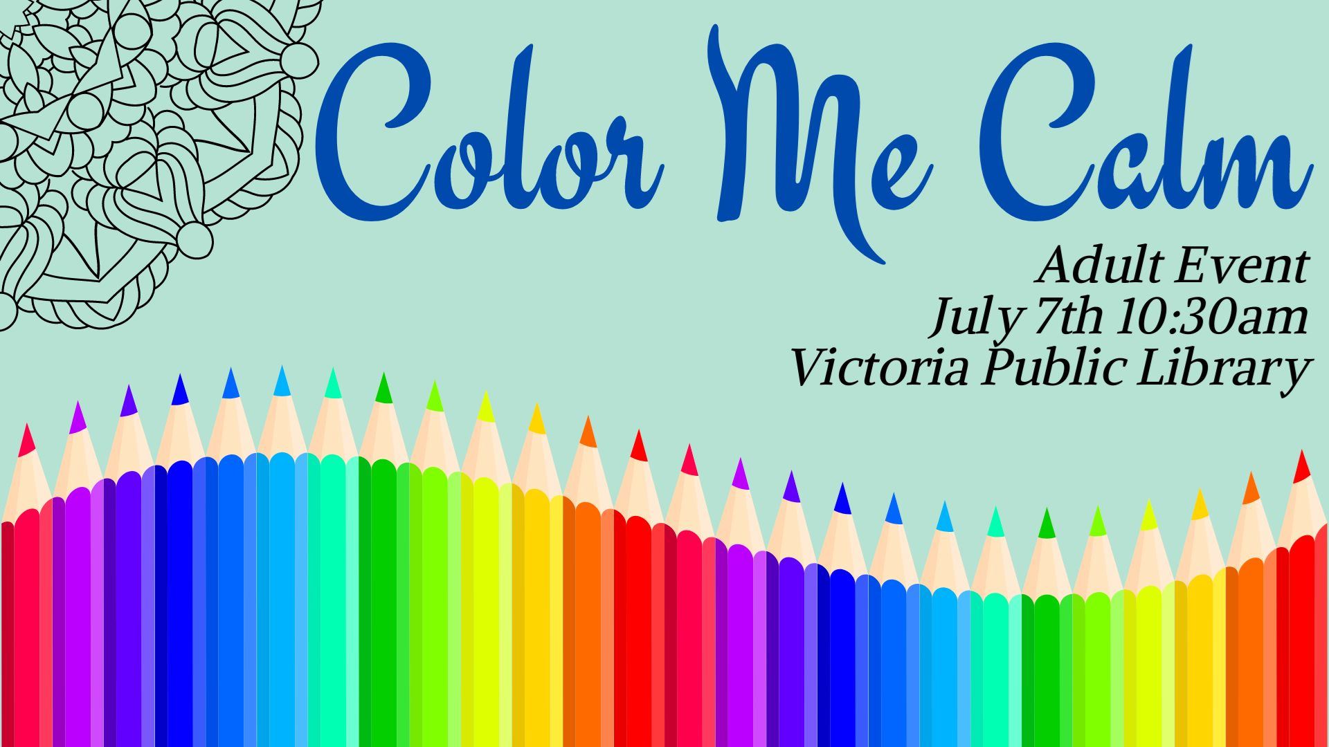 Color Me Calm - Coloring Hour