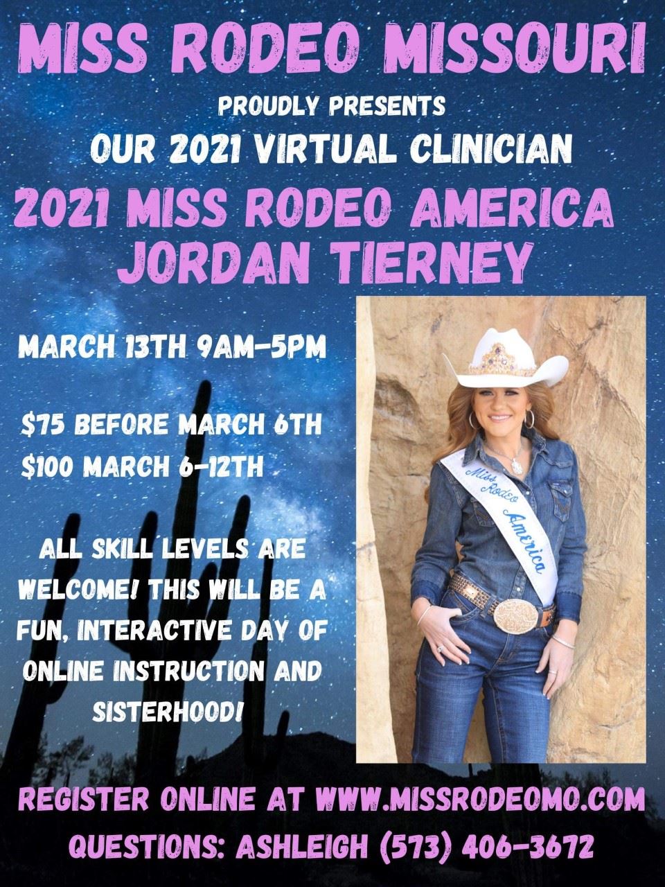 Miss Rodeo Missouri Virtual Clinic