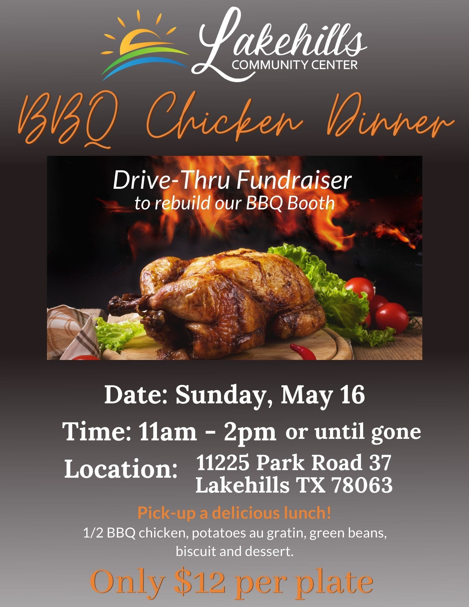 BBQ Chicken Fundraiser Dinner
