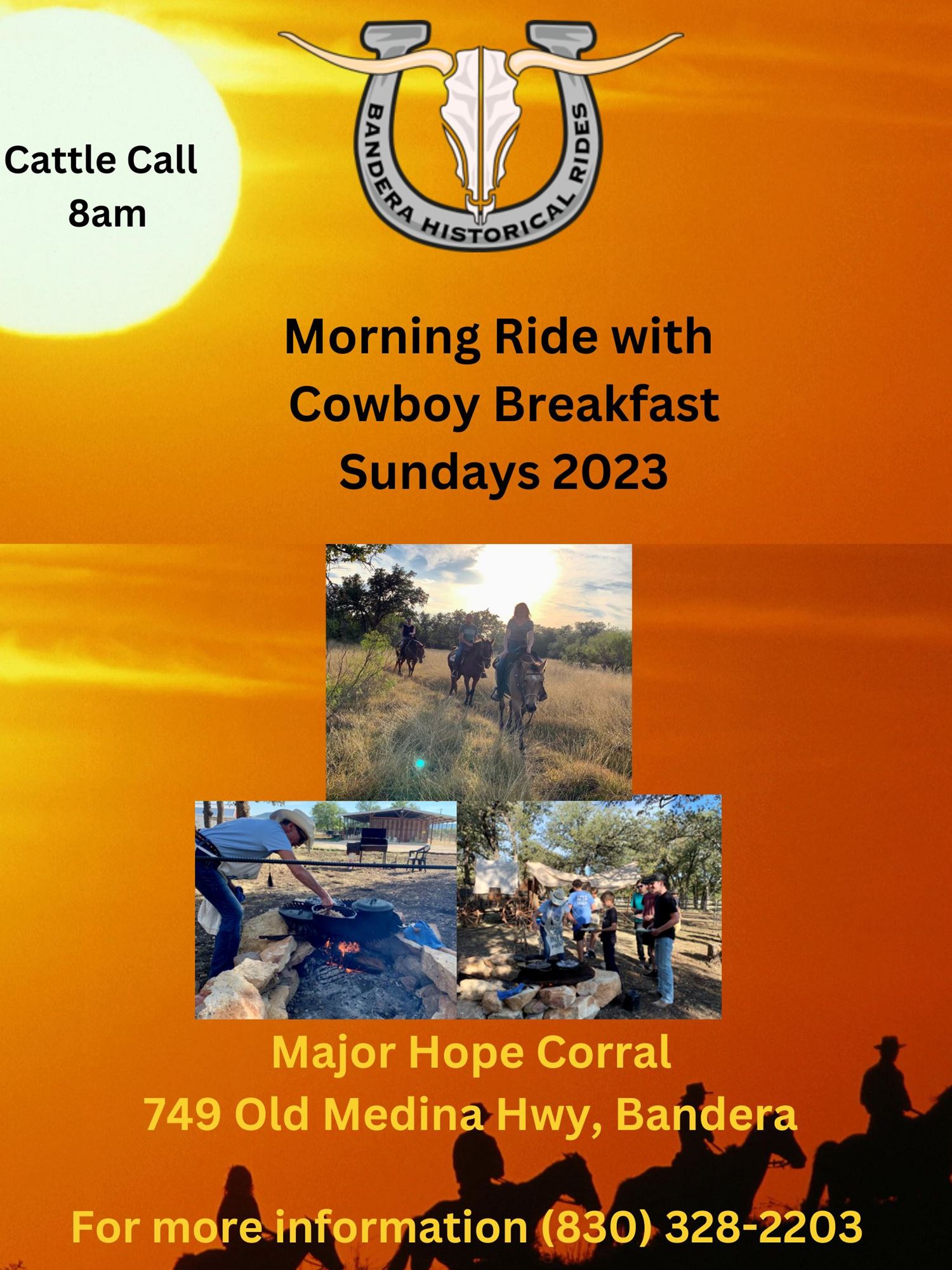 MORNING RIDE WITH COWBOY BREAKFAST