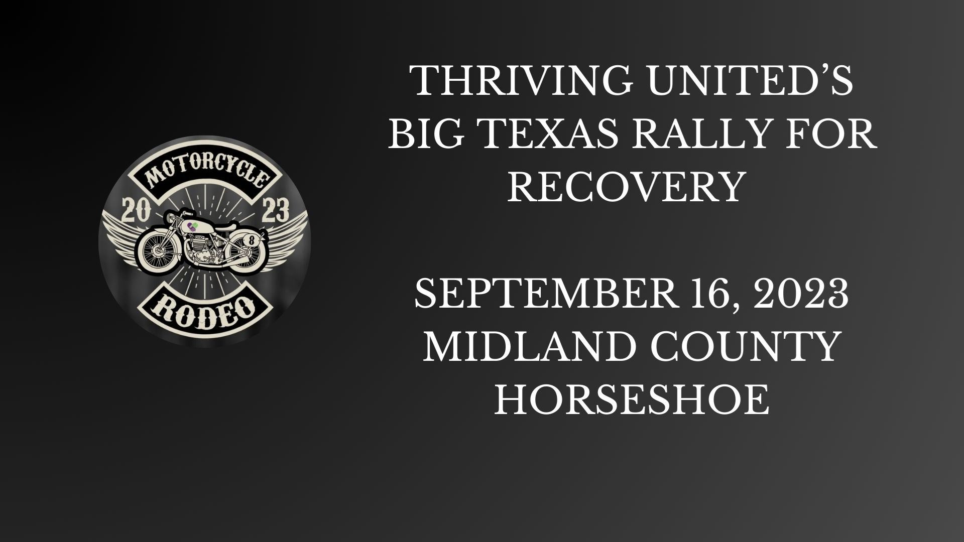 THE BIG TEXAS RALLY FOR RECOVERY