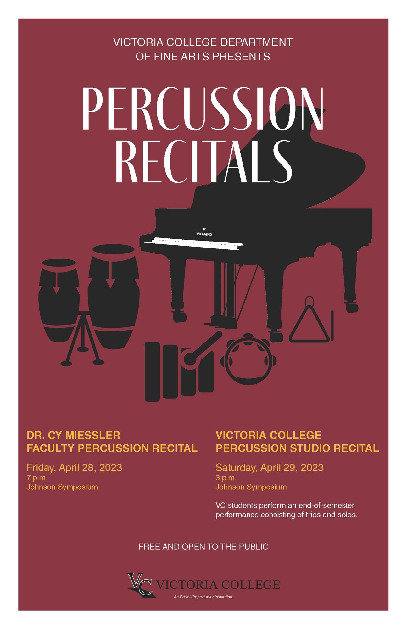 Victoria College Percussion Recitals