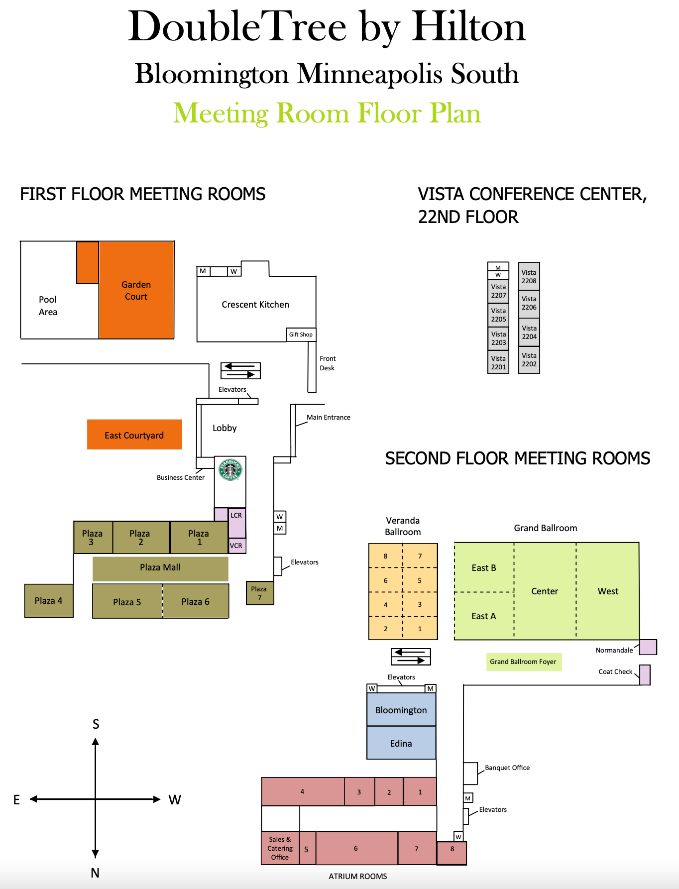 Hotel Layout Map