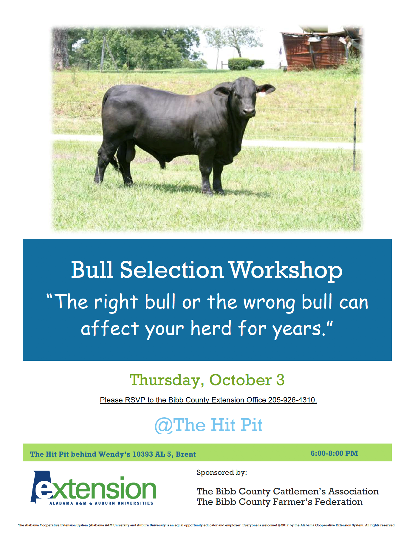 Bull Selection Workshop