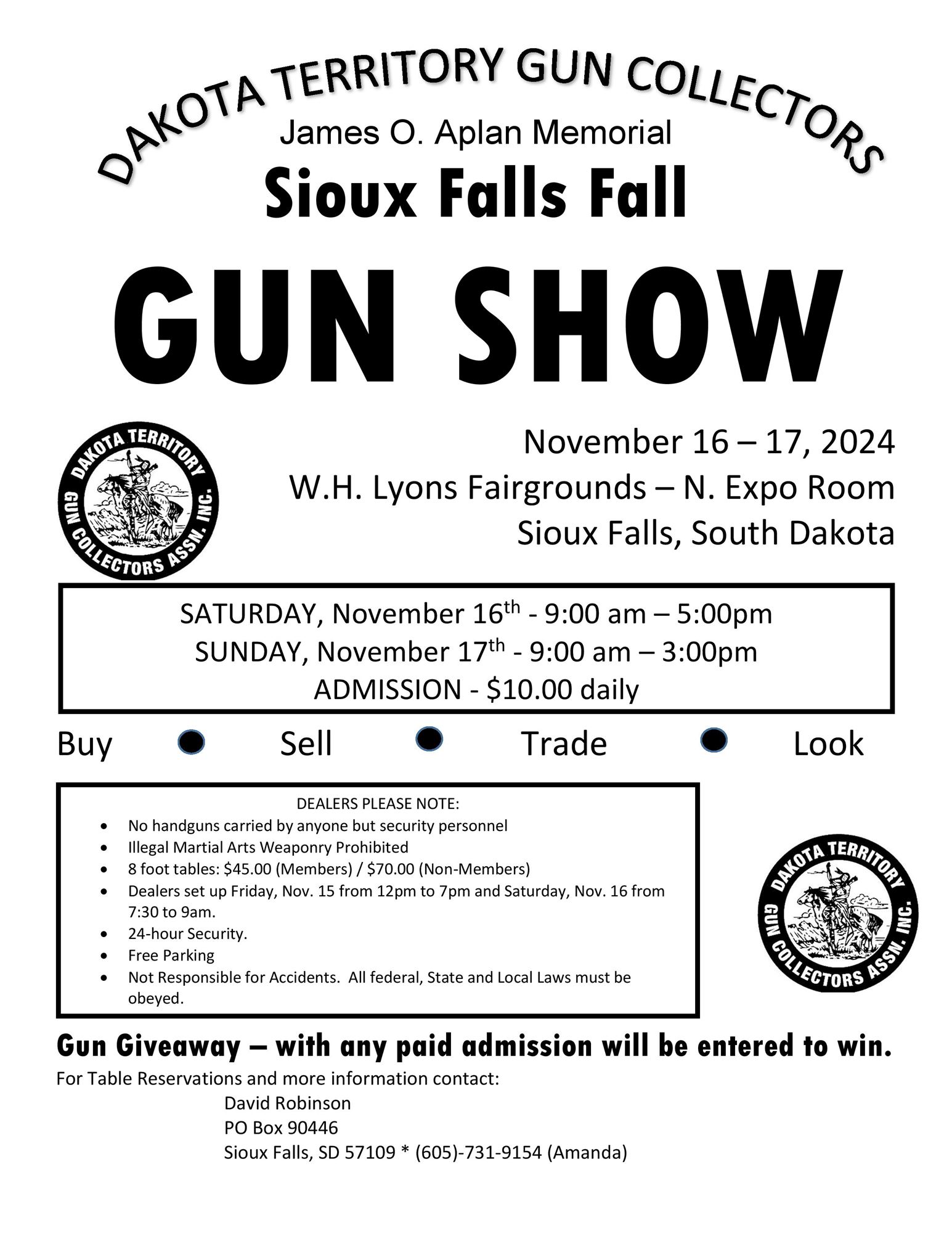 Gun Show | Sioux Falls | Dakota Territory Gun Collectors