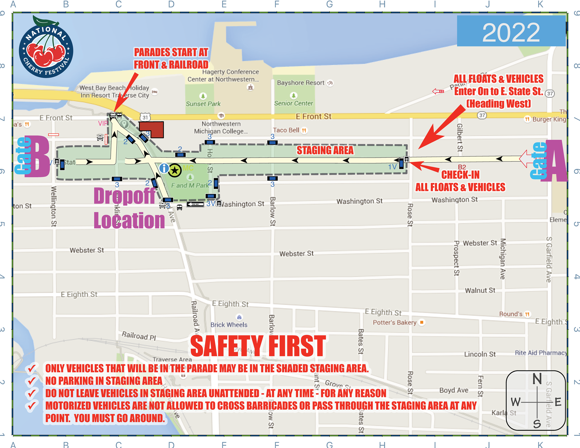 Parade Participant Staging Information