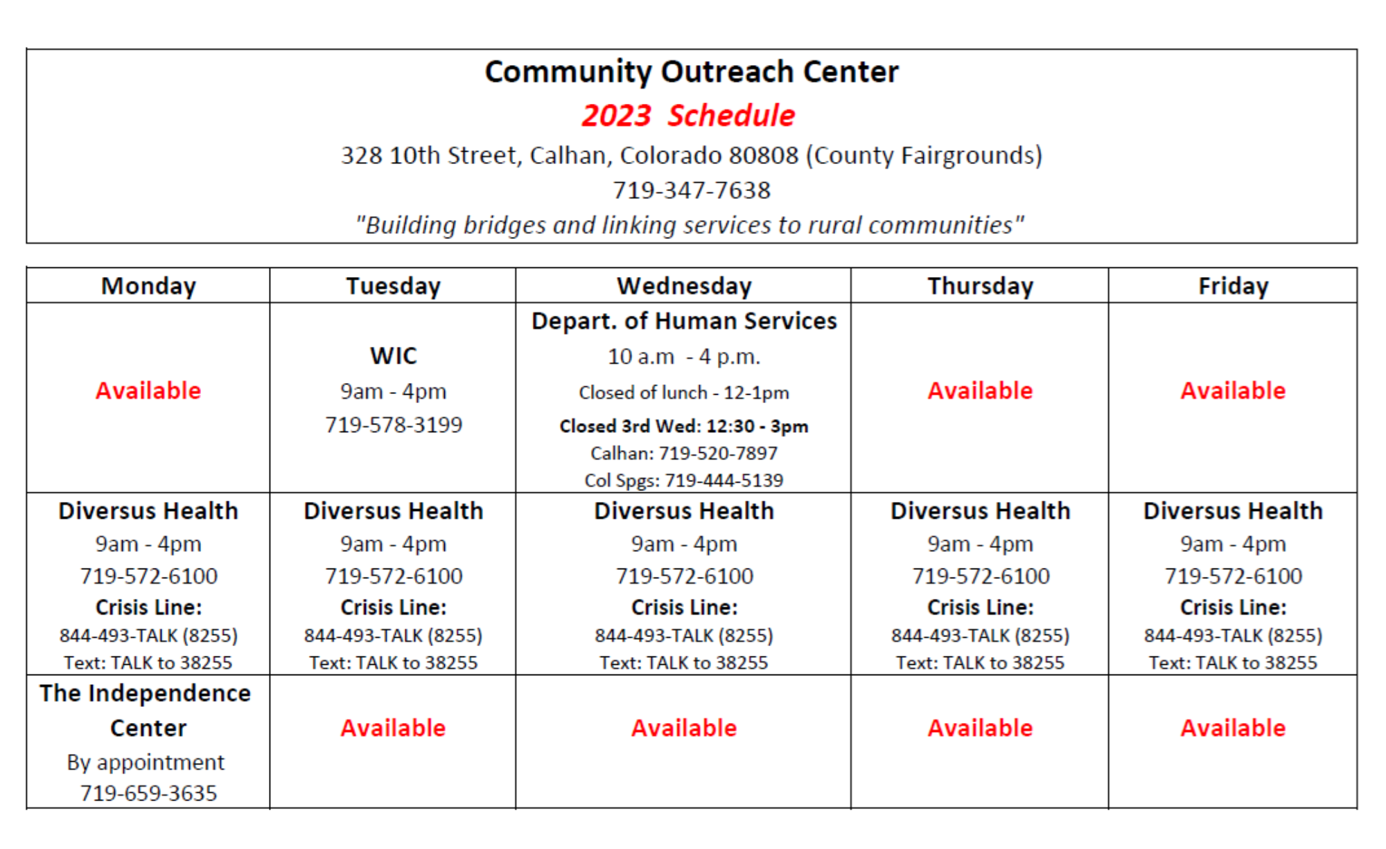Community Outreach Center