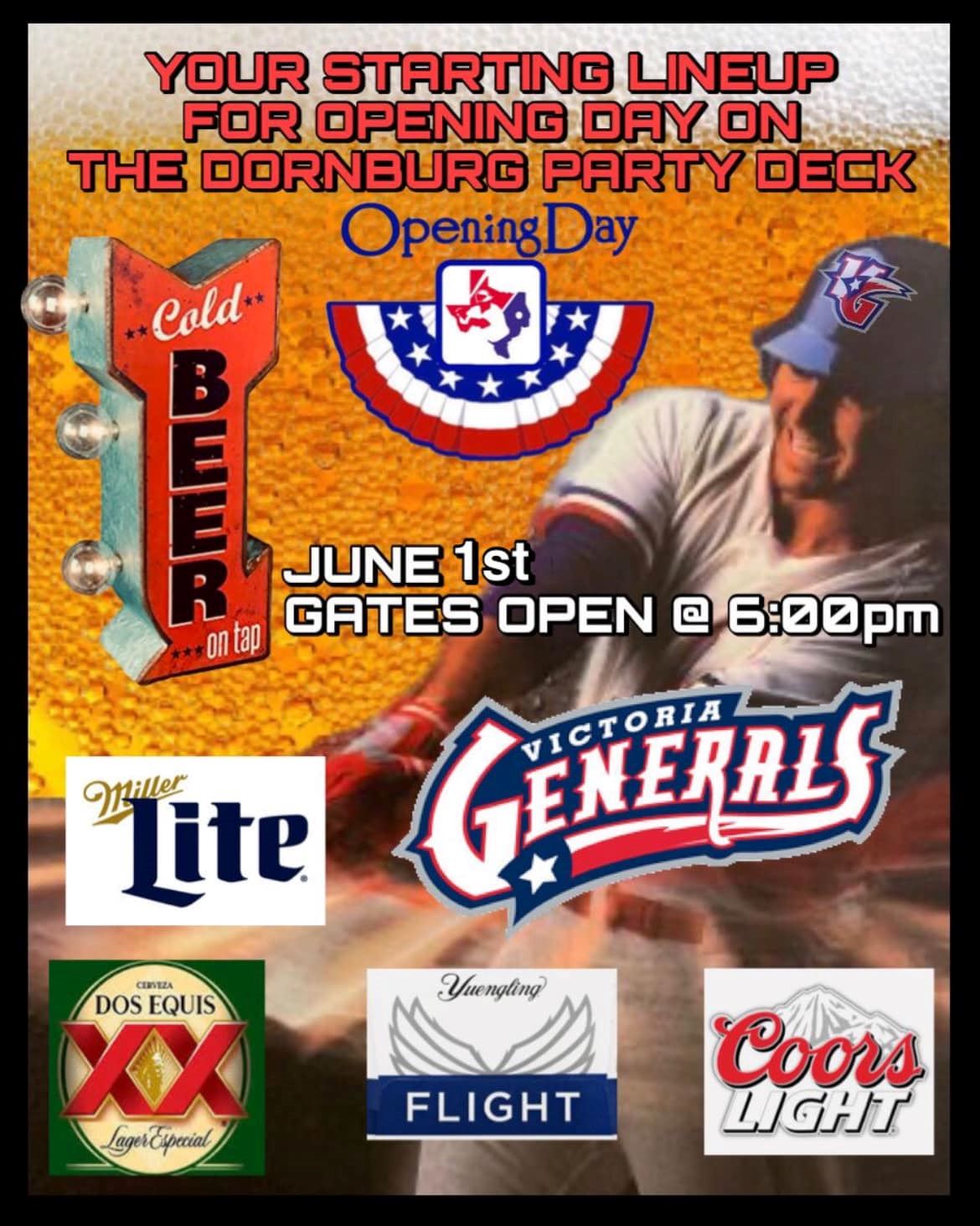 Victoria Generals Baseball Opening Day