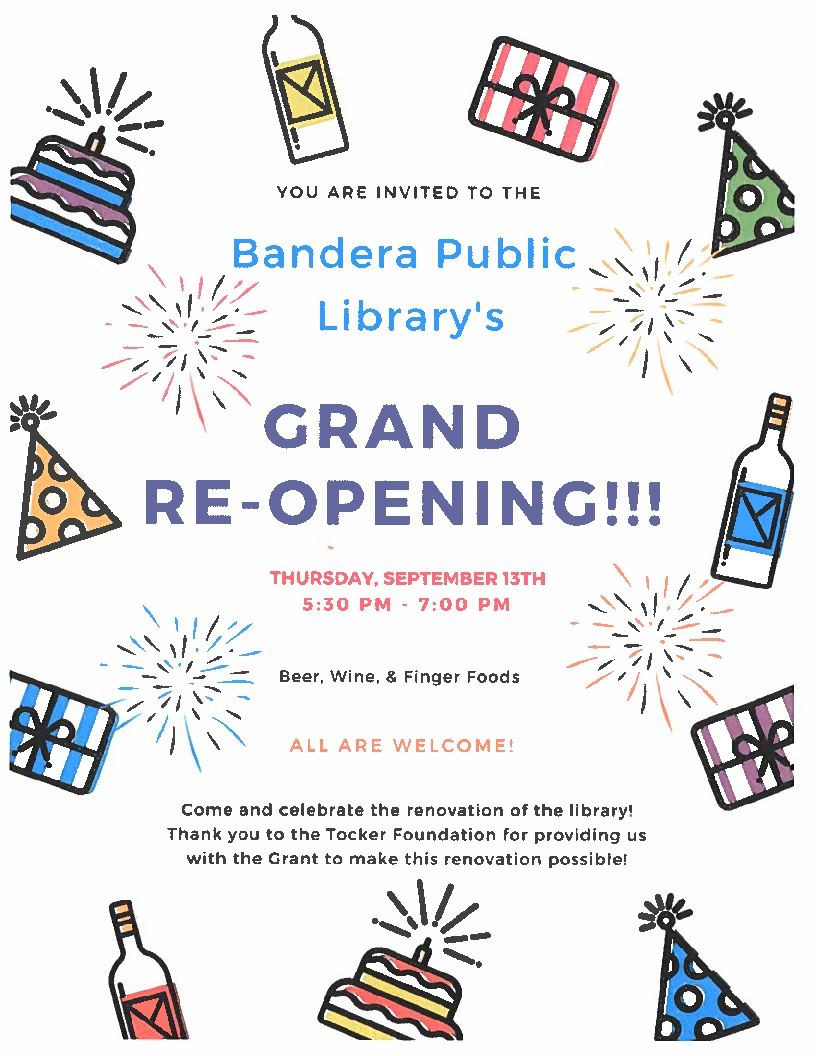 Bandera Public Library's Grand Re-opening