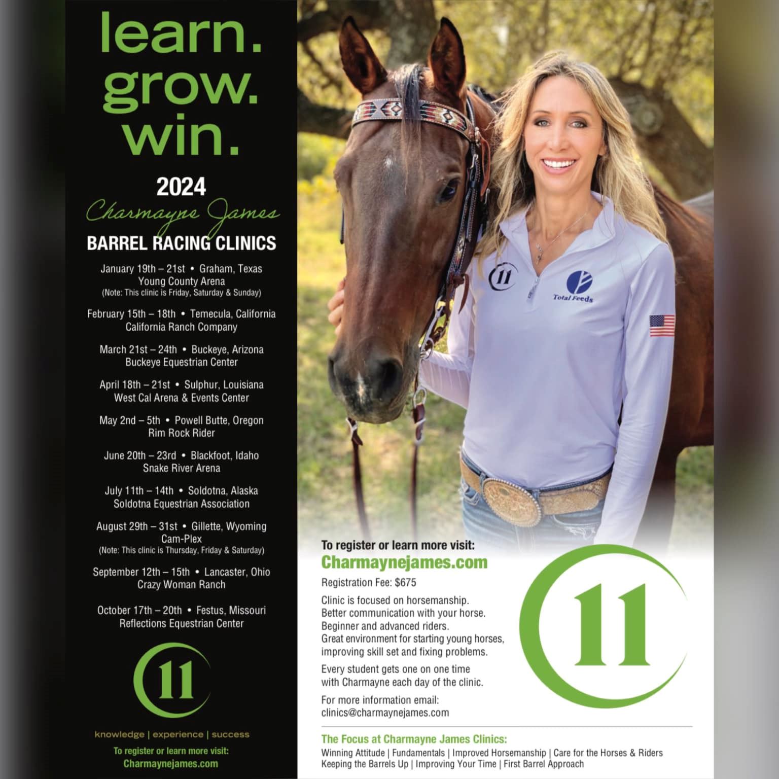 Charmayne James Barrel Racing Clinic
