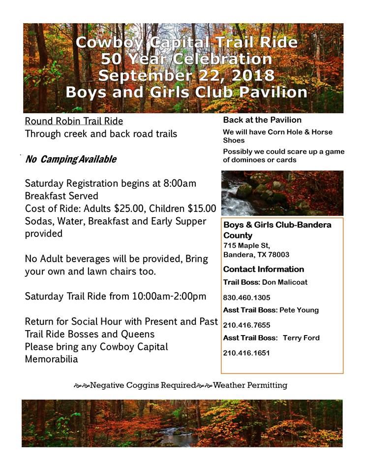 Cowboy Capital Trail Ride 50 Year Celebration