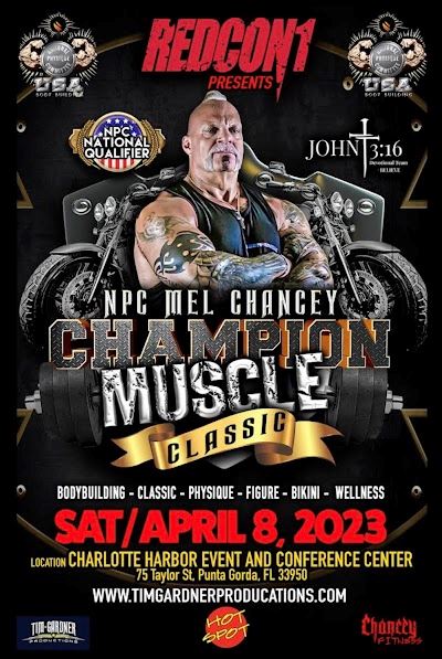 8TH ANNUAL NPC MEL CHANCEY REDCON1 CHAMPION MUSCLE CLASSIC