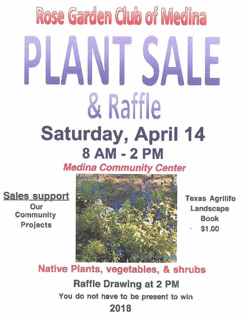 Rose Garden Club of Medina Plant Sale & Raffle