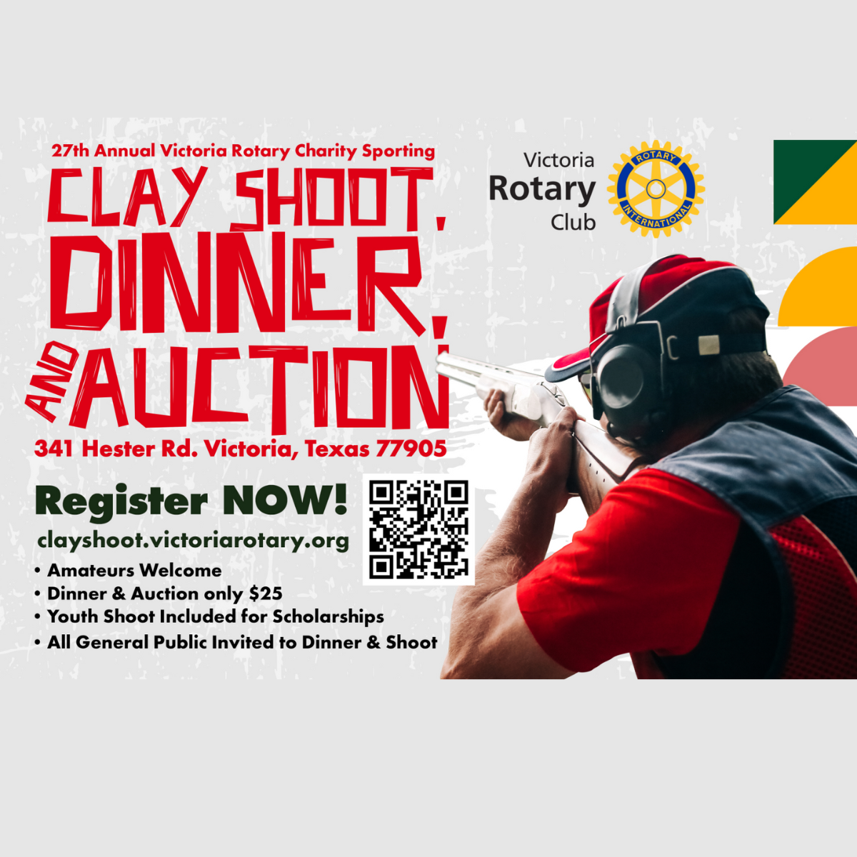 The 27th Annual Victoria Rotary Charity Sporting Clay Shoot