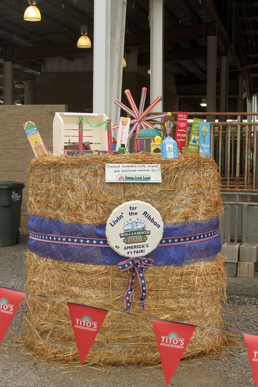 Hay bale decorating contest